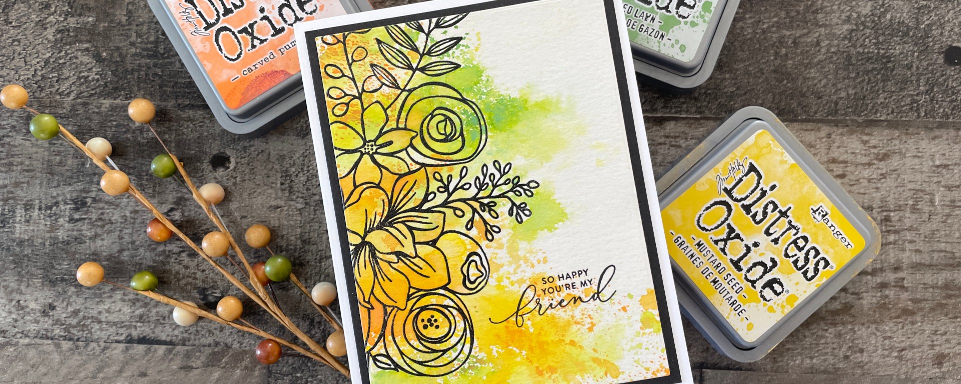 Ink Smooshing with Distress Oxides and a Single Stamp Set – Lady ...